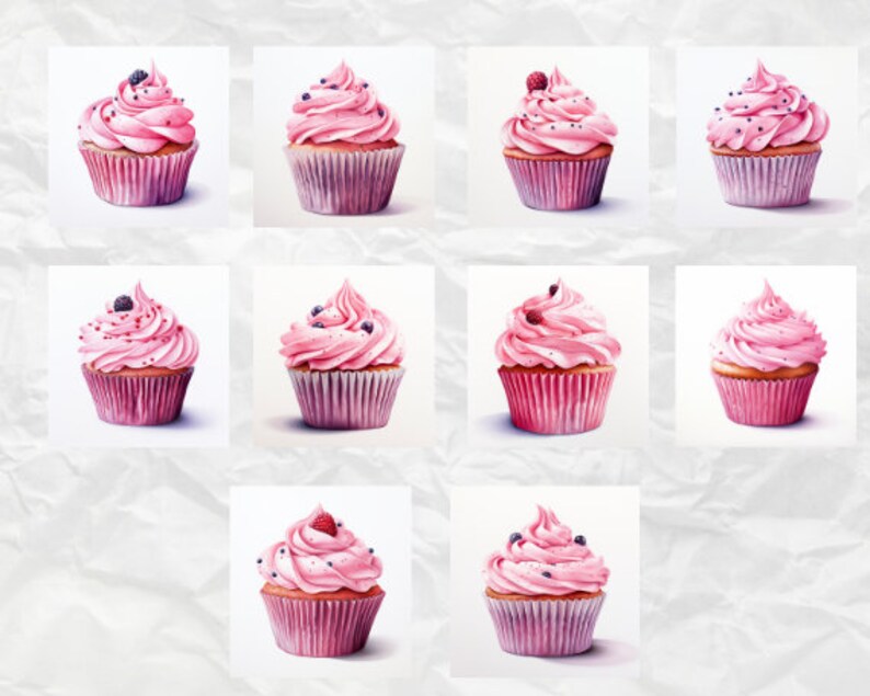 Cupcakes Clip Art Birthday Girl Clip Art Party for Her - Etsy