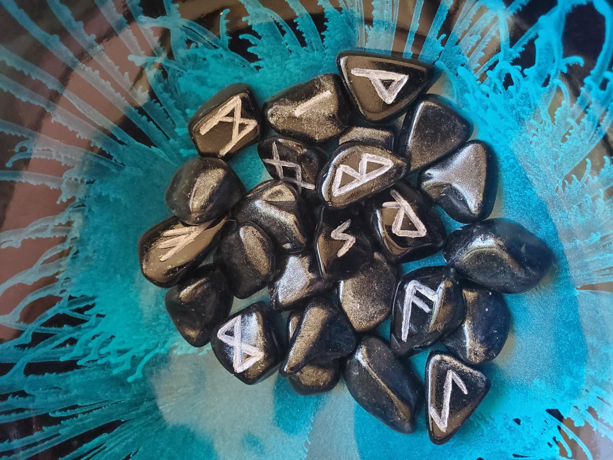 Obsidian Rune Set | Etsy