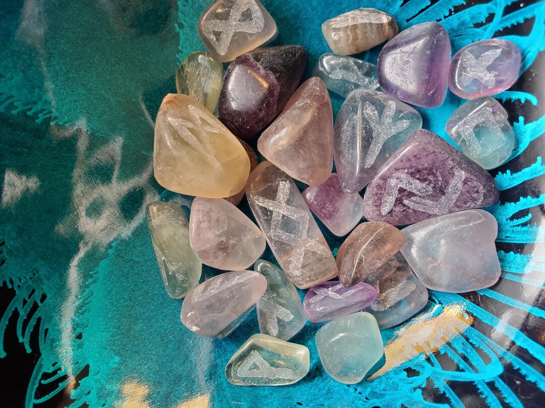 Fluorite Rune Set - Etsy