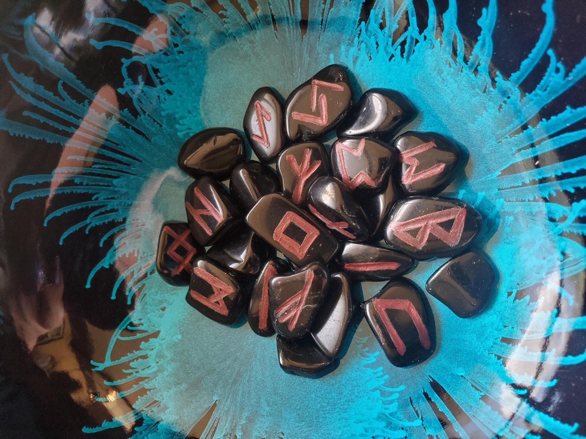 Obsidian Rune Set | Etsy