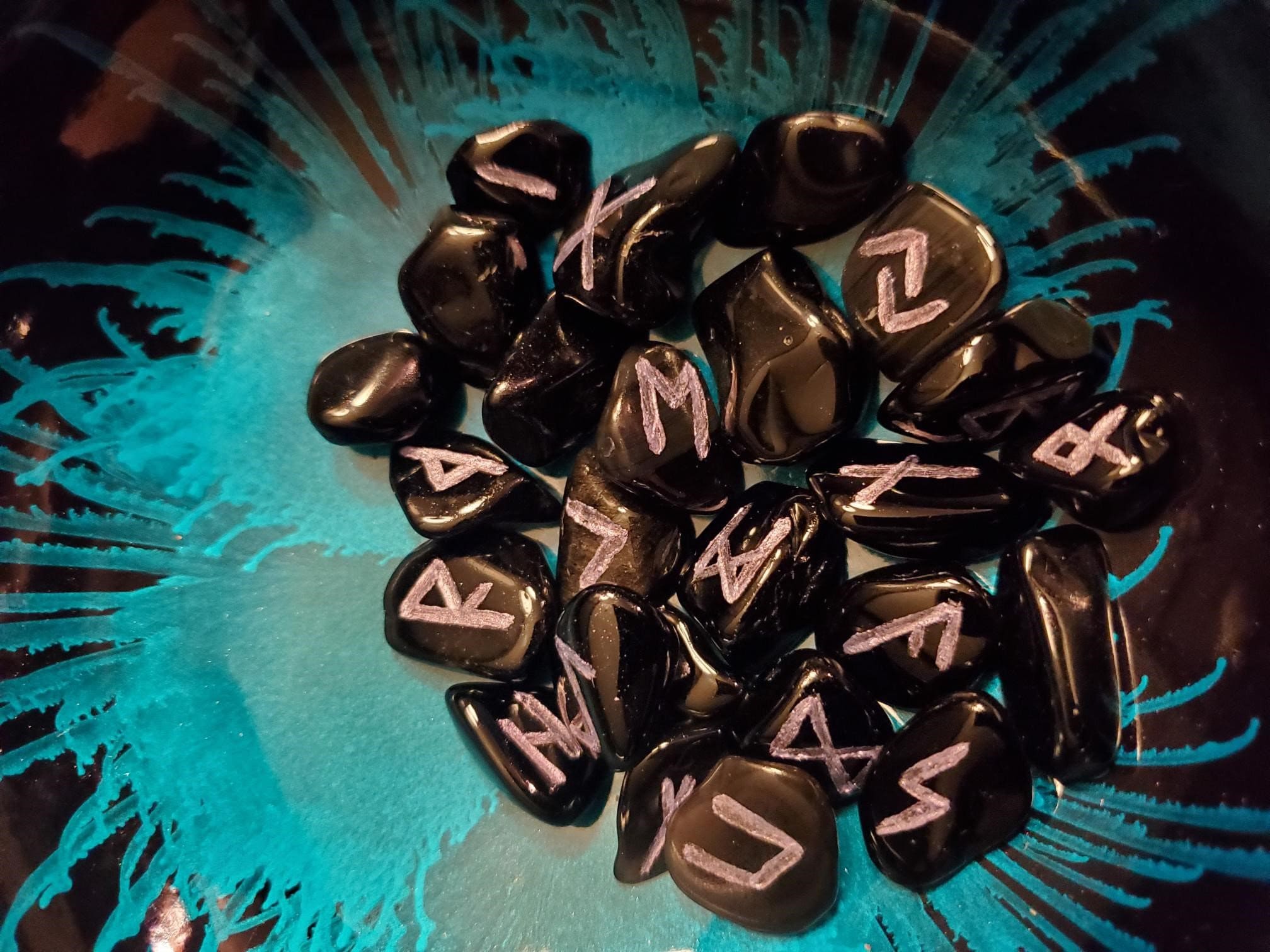 Obsidian Rune Set | Etsy