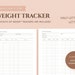 Minimal Weight Tracker Printable Inserts Weight Log Template - Etsy