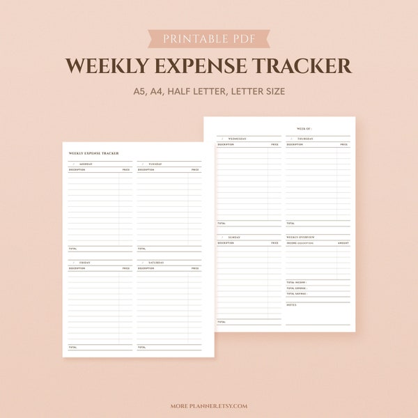 Expense Tracker - Etsy