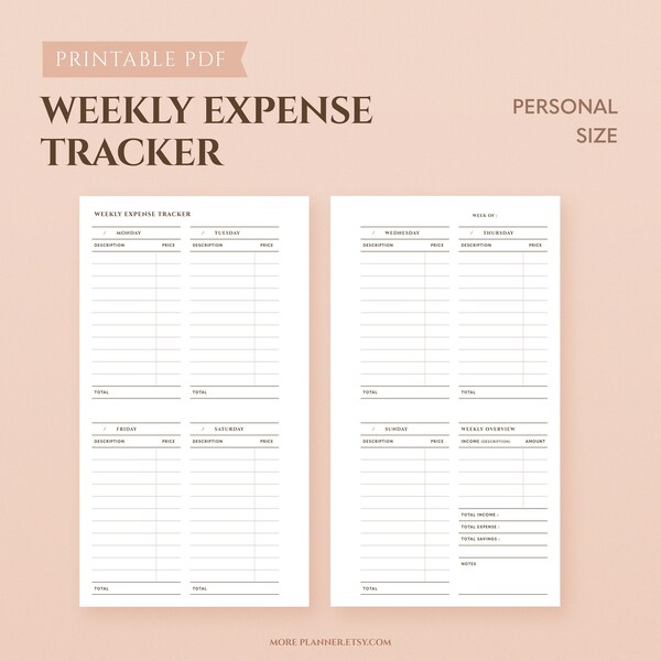 Finance Organizer - Etsy