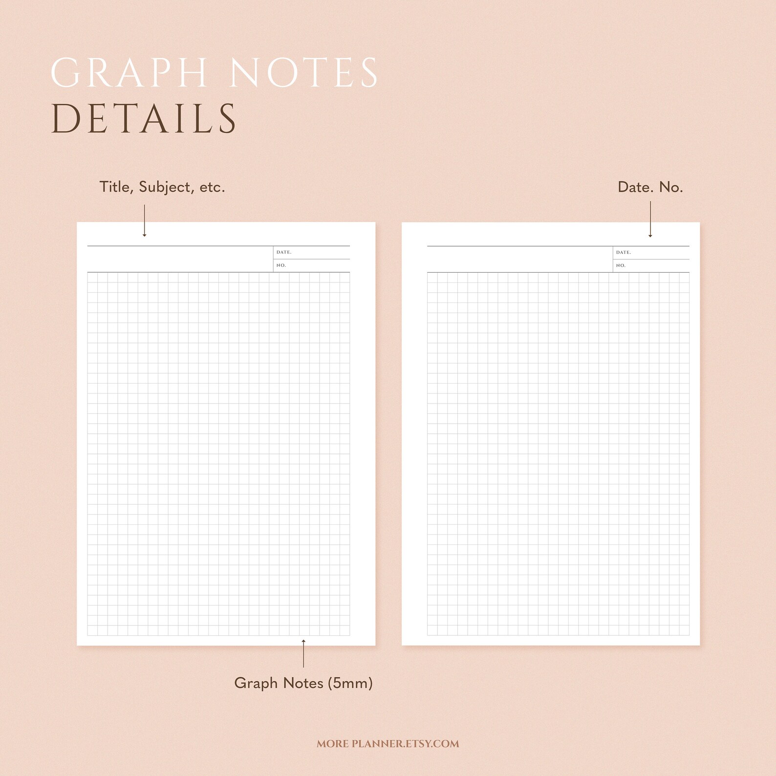 A5 Notes Paper Printable Template Minimal Note Taking Pages Basic Study ...