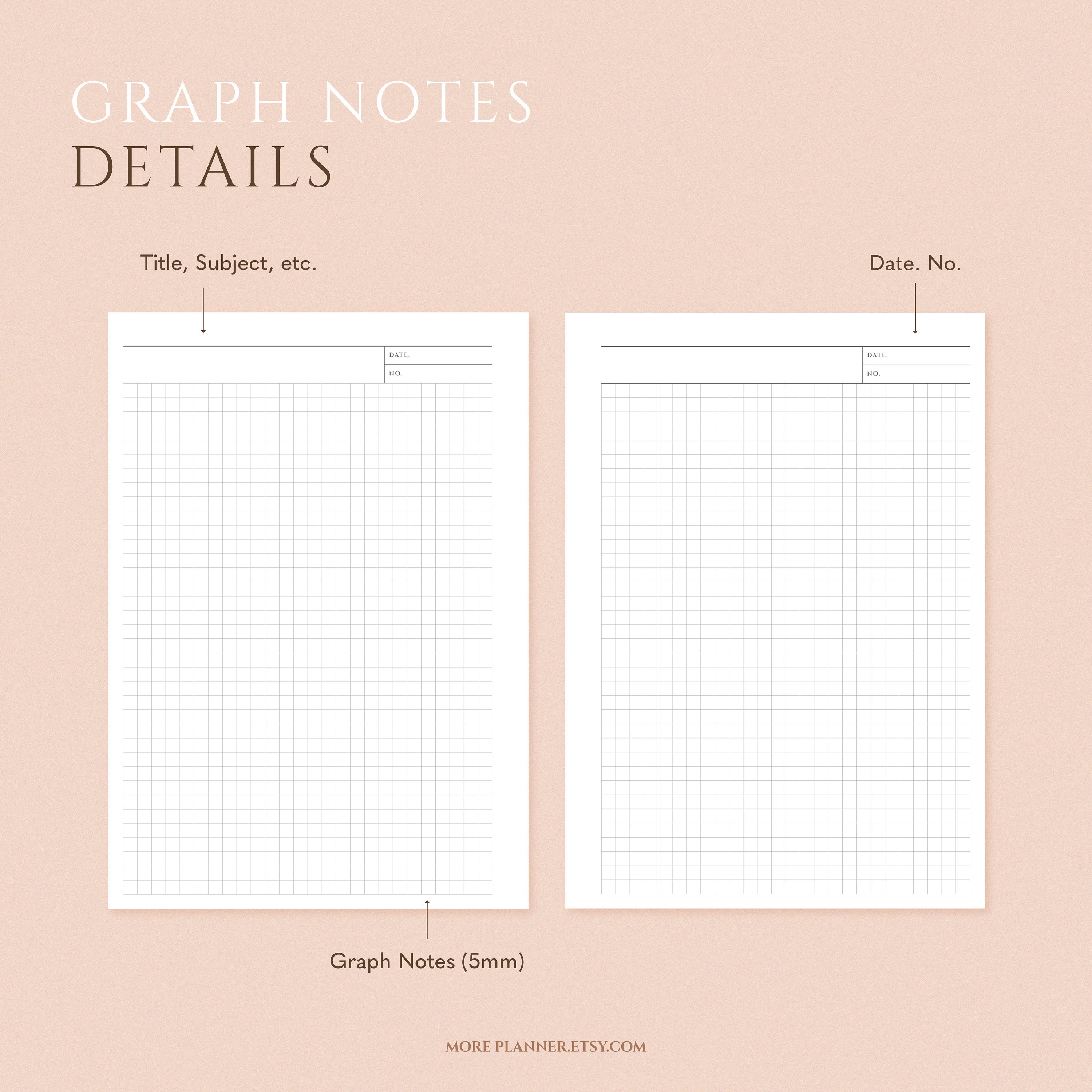 A5 Notes Paper Printable Template Minimal Note Taking Pages Basic Study ...