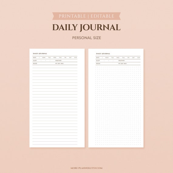 Blank Diary Page With Lines