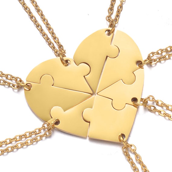 Best friend puzzle necklace store