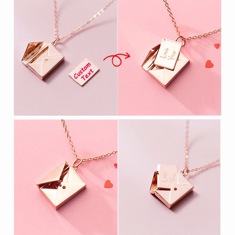 Envelope Necklace - Etsy