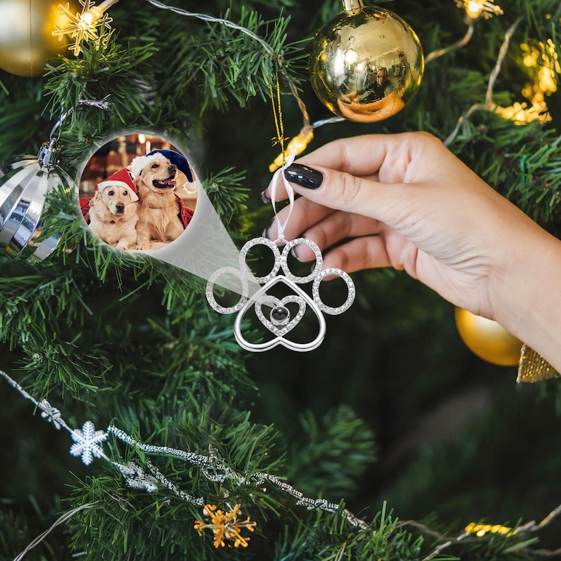 Personalised Christmas Baubles,photo Projection Ornament,christmas Tree ...