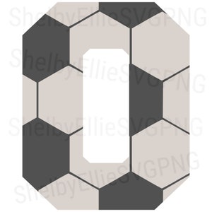 Soccer number bundle includes 0 soccer numbers soccer ball | Etsy