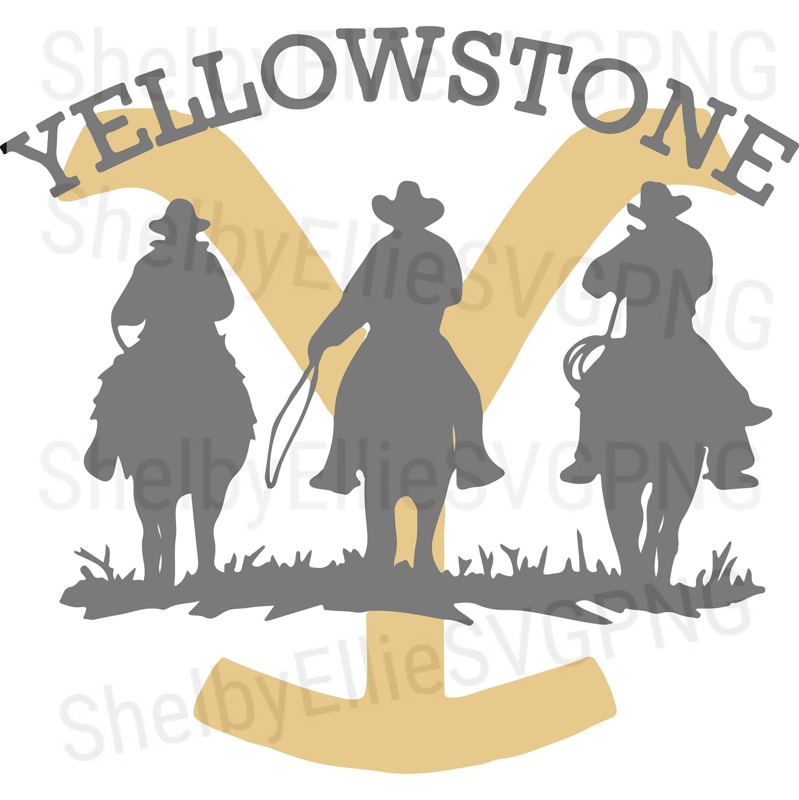 Yellowstone Tv Show Tv Series Logo Emblem Svg Png Digital File | Etsy