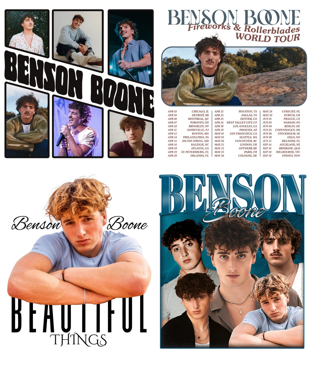 Benson Boone Beautiful Things Shirt Design, Benson Boone Bootleg Shirt ...