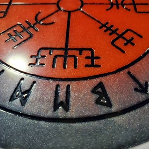 Vegvisir Viking Norse Compass Runic Divination Odin Pagan Altar Tool - Etsy