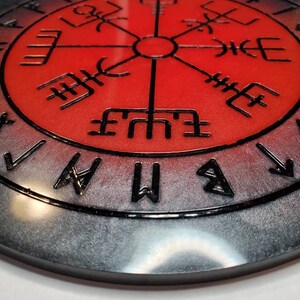 Vegvisir Viking Norse Compass Runic Divination Odin Pagan Altar Tool - Etsy