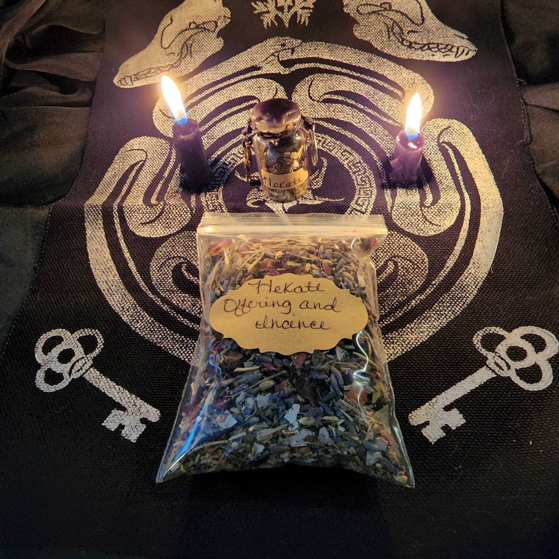 Hekate Hecate Invoking Spell Jar Hecate Herbs for Offering and - Etsy
