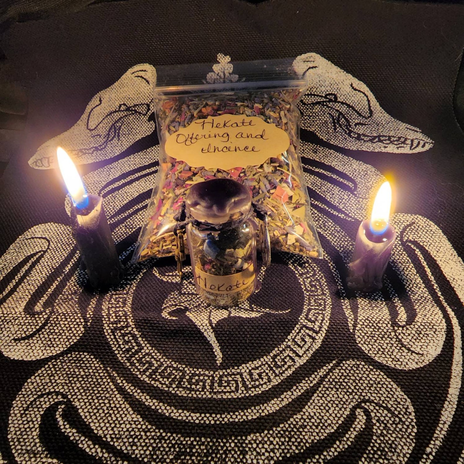 Hekate Hecate Invoking Spell Jar Hecate Herbs for Offering and - Etsy