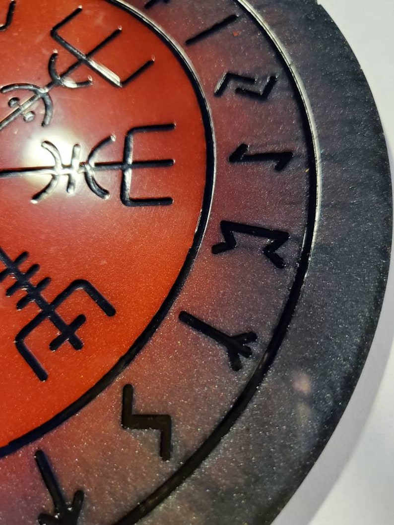Vegvisir Viking Norse Compass Runic Divination Odin Pagan Altar Tool - Etsy