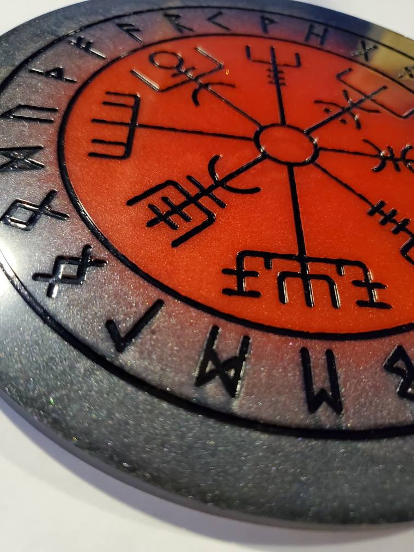 Vegvisir Viking Norse Compass Runic Divination Odin Pagan Altar Tool - Etsy