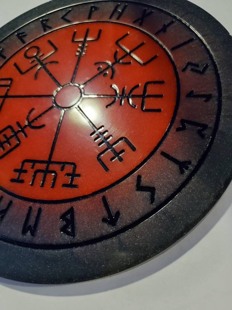 Vegvisir Viking Norse Compass Runic Divination Odin Pagan Altar Tool - Etsy