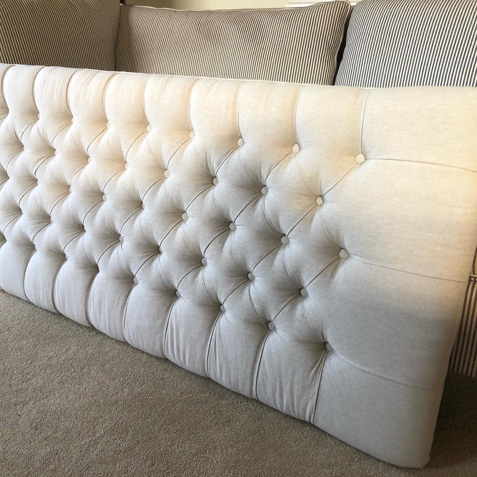 Deep Buttoned Double Headboard | Etsy