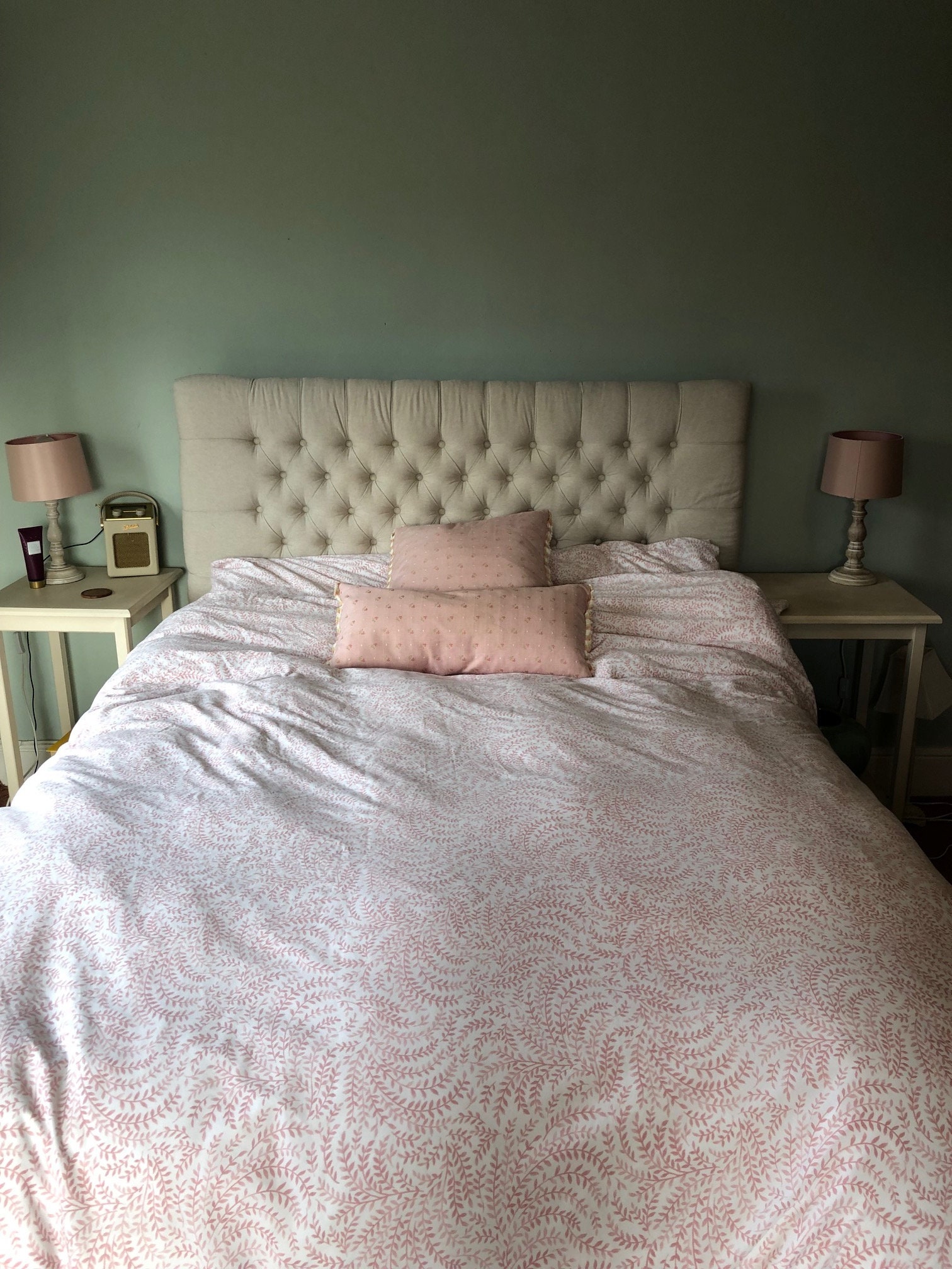 Deep Buttoned Double Headboard - Etsy