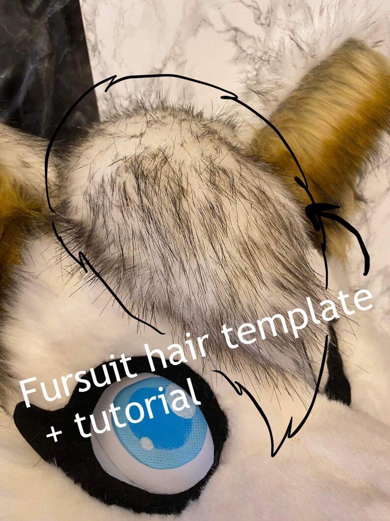 Digital Fursuit Hair Template + Tutorial - Etsy