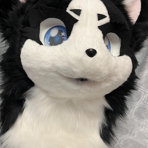 Premade Kemono Tuxedo Cat Fursuit Head - Etsy UK