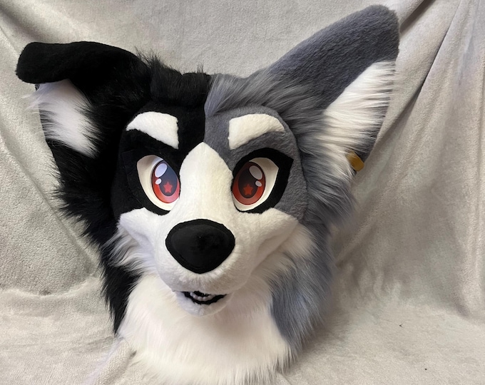 Premade Border Collie Fursuit Head - Etsy