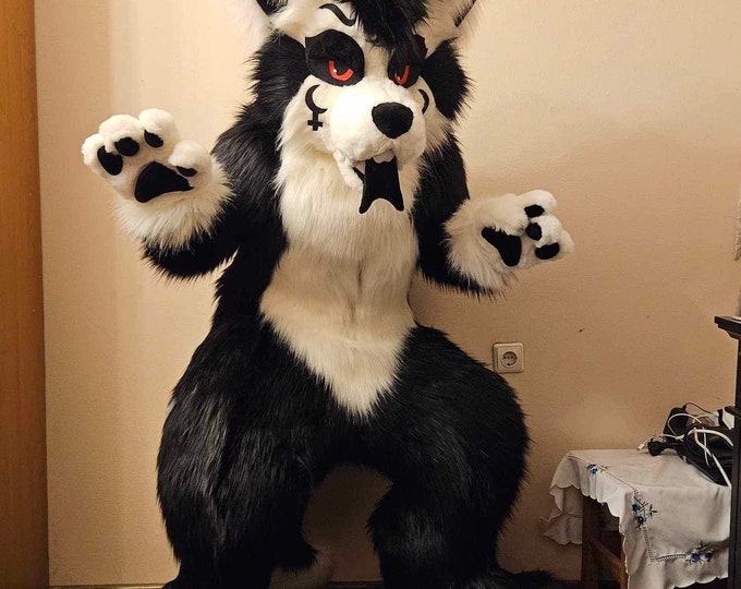 Premade Digitigrade Demon Wolf Fursuit With Character Rights - Etsy