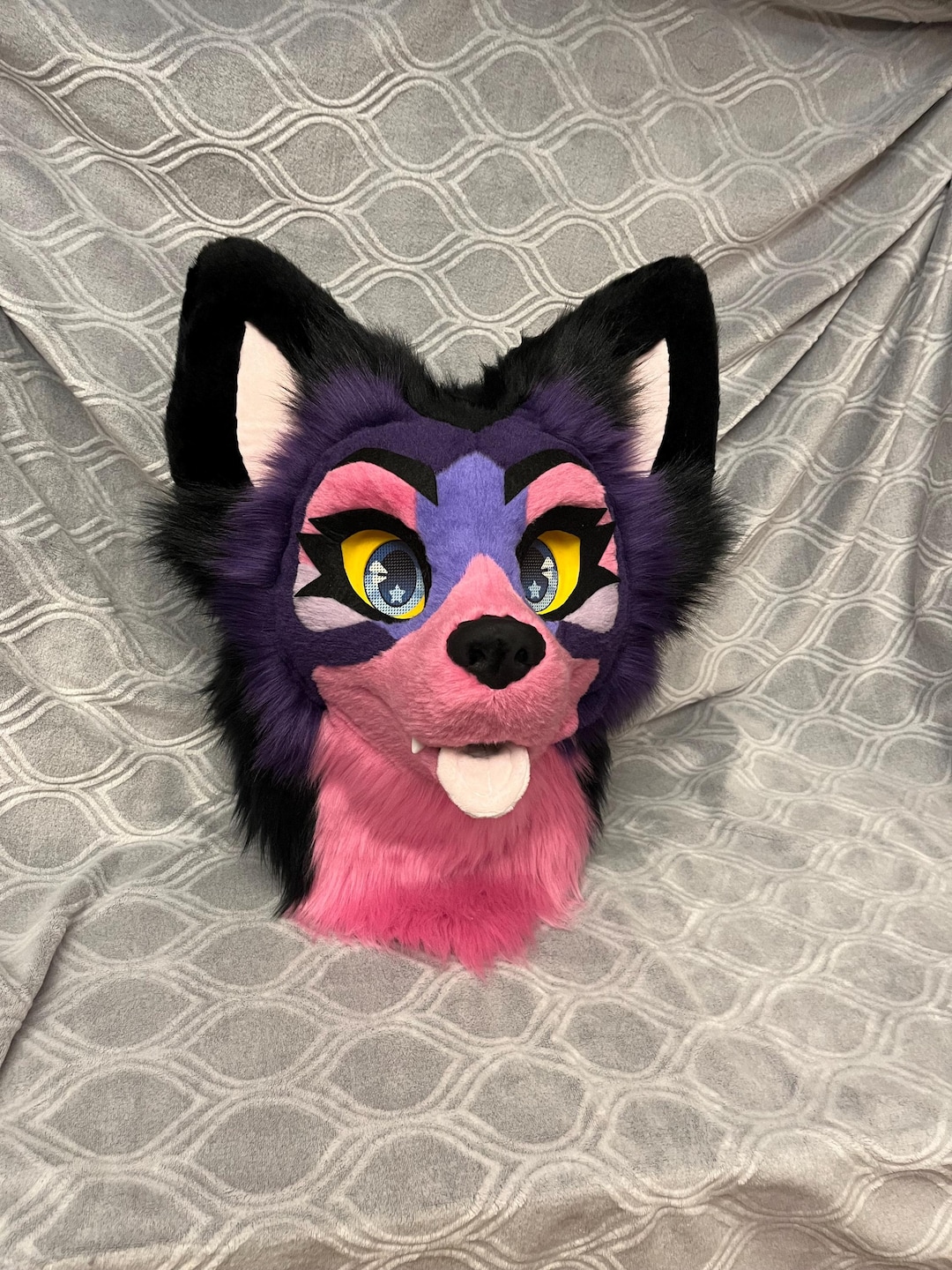 Premade Purple Wolf Fursuit Head - Etsy