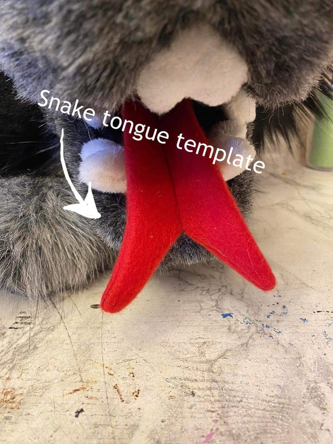 Digital Fursuit Snake Tongue Template +tutorial - Etsy