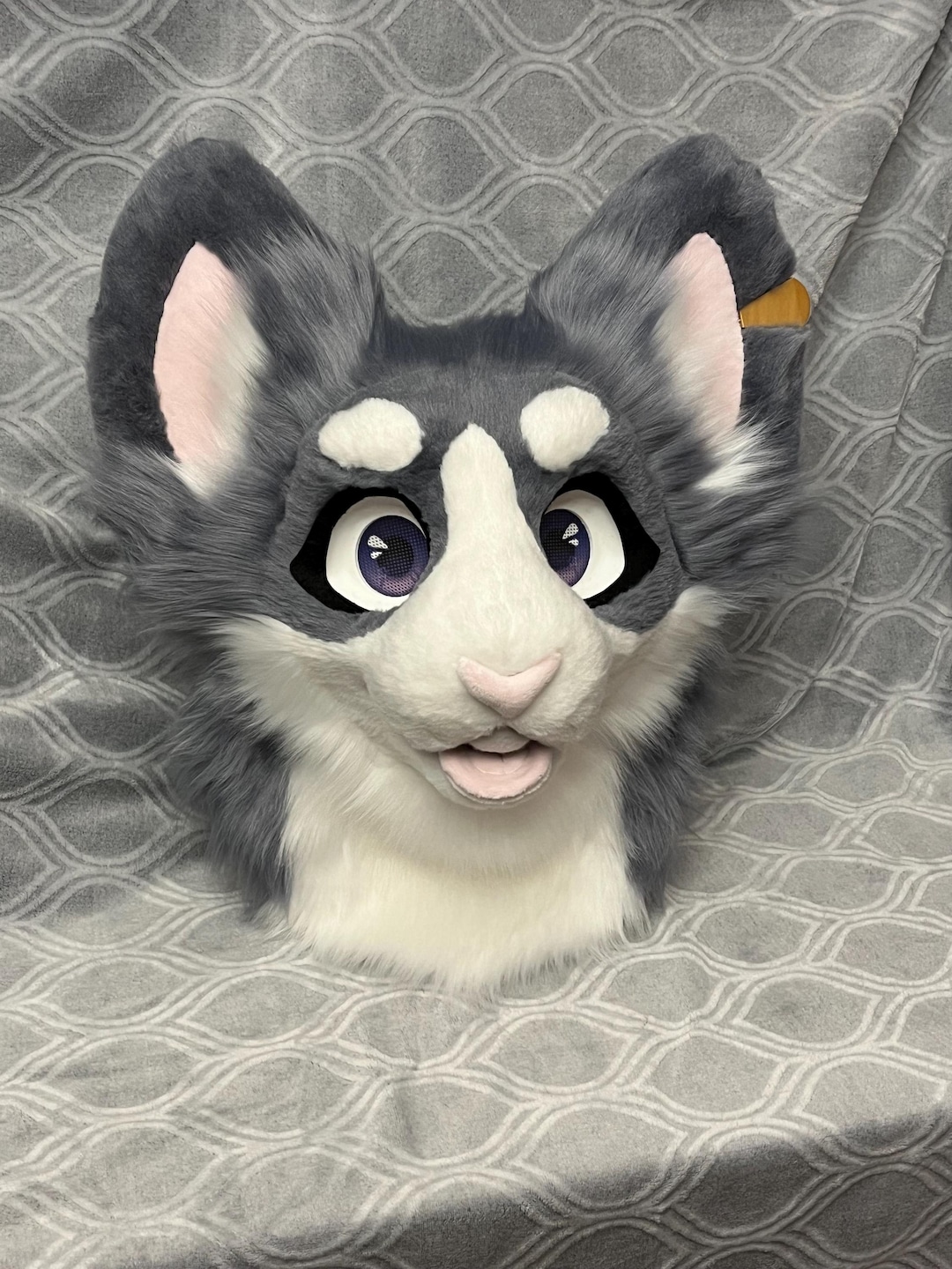 Premade Grey Bunny Fursuit Head - Etsy