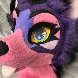 Premade Purple Wolf Fursuit Head - Etsy