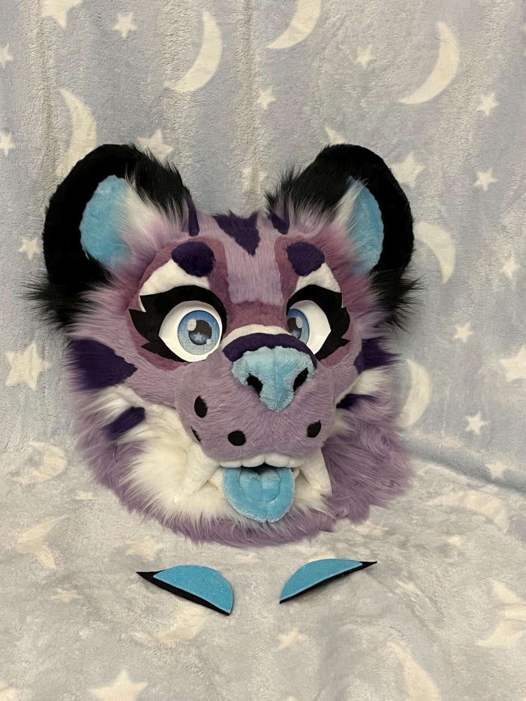 Premade Purple Tiger Fursuit Head - Etsy Australia