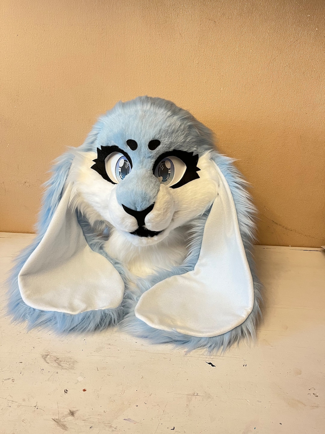 Premade Light Blue Bunny Fursuit Head - Etsy