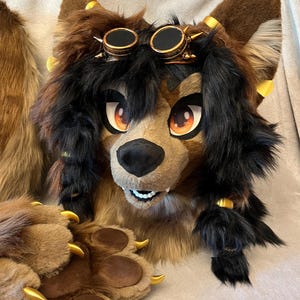 Premade Steampunk Wolf Fursuit Mini Partial - Etsy