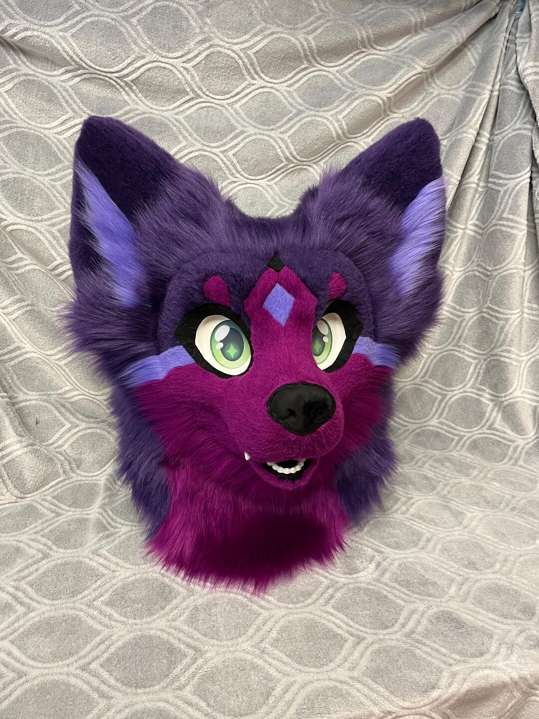 Premade Purple Wolf Fursuit Head - Etsy