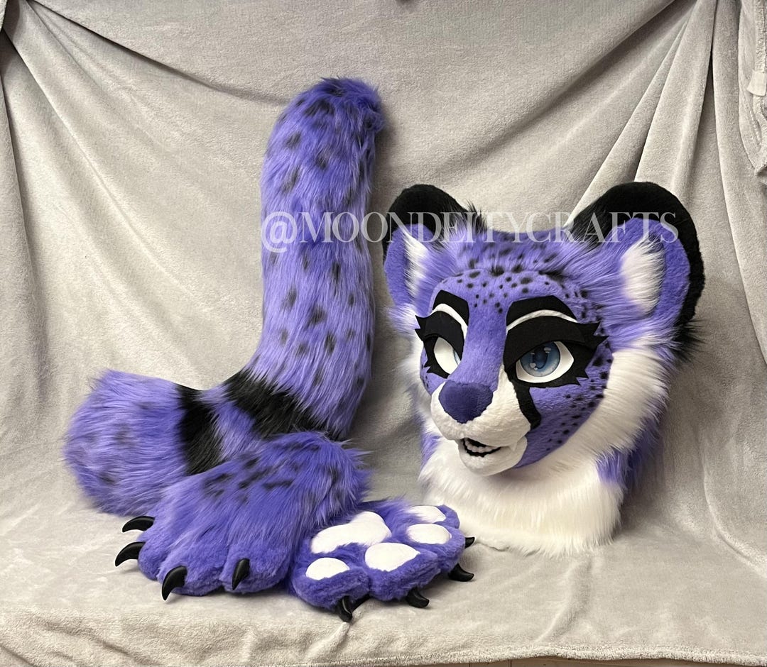 Premade Purple Cheetah Fursuit Mini Partial - Etsy