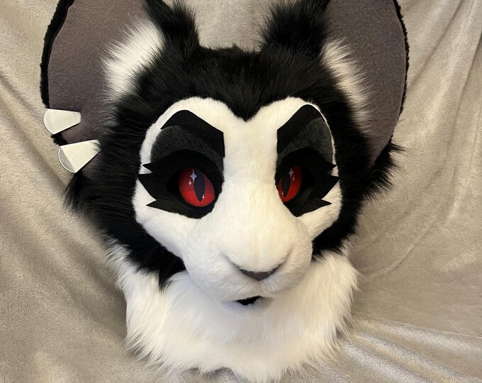 Premade Goth Bunny Fursuit Head - Etsy