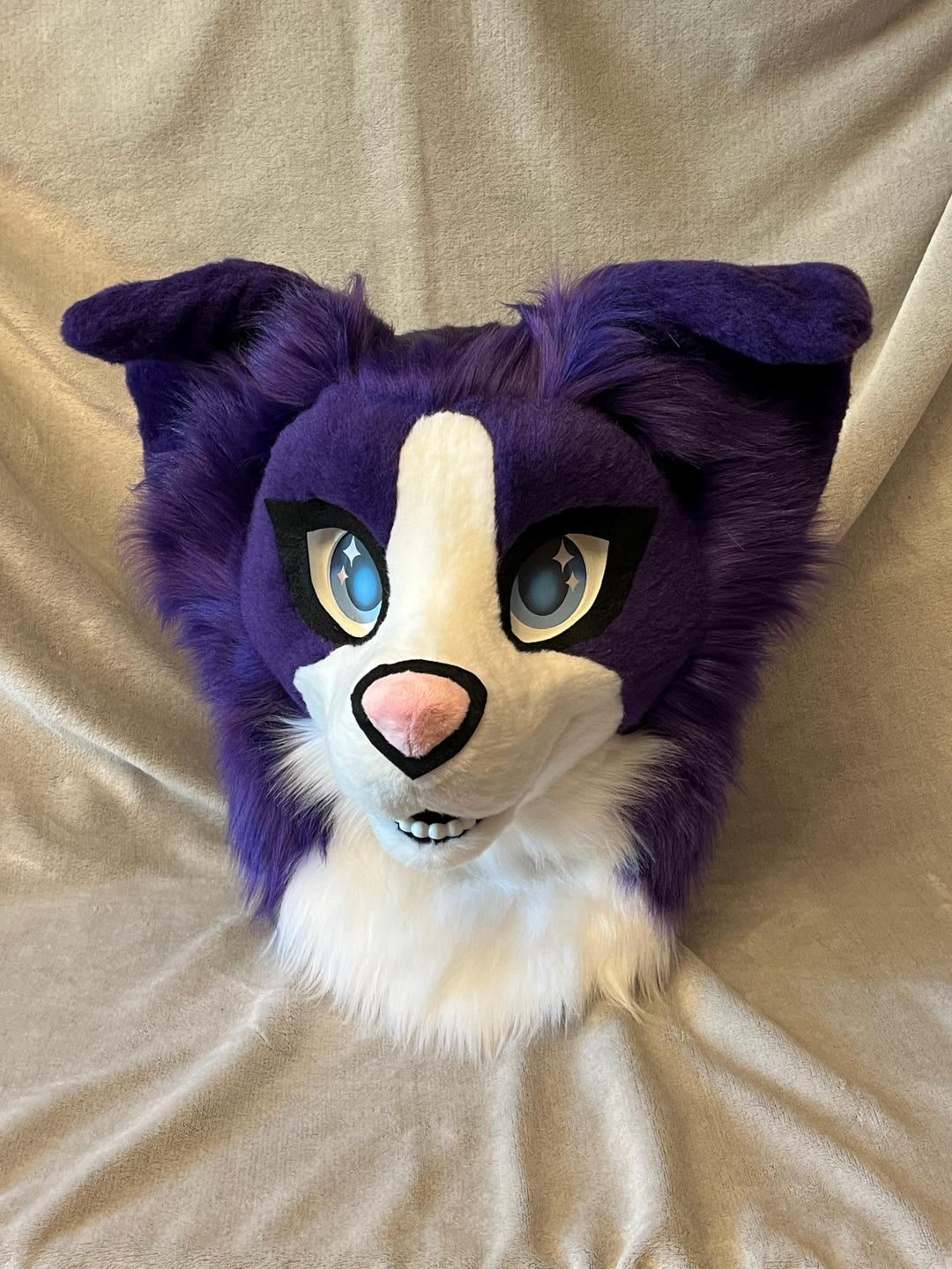 Premade Lps Purple Collie Fursuit Head - Etsy