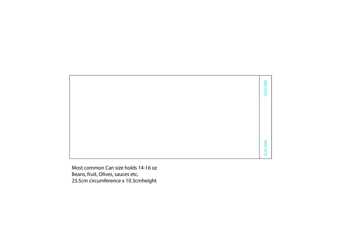 Printable DIGITAL DOWNLOAD Aluminum Can Label DIY Plant - Etsy