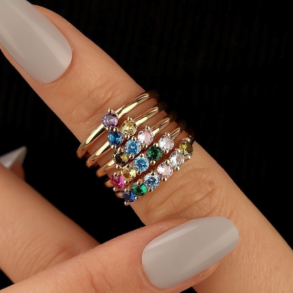 Stackable Mothers Rings - Etsy