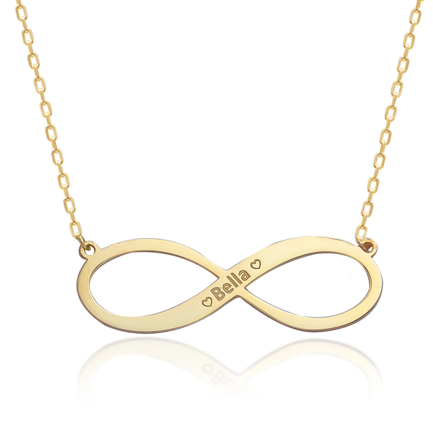 Infinity Roman Numeral Necklace, Custom Date Necklace, Infinity ...