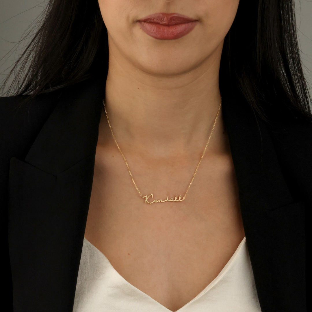 Custom Signature Necklace, SIGNATURE Handwritten Necklace, HANDWRITTEN ...