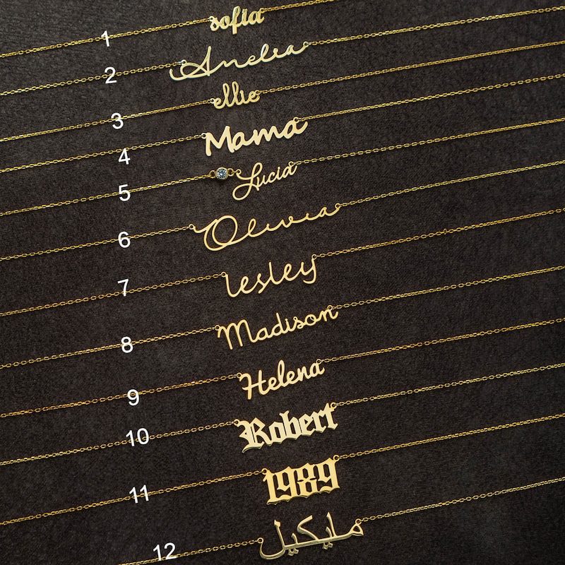 Personalized Name Necklace - Etsy