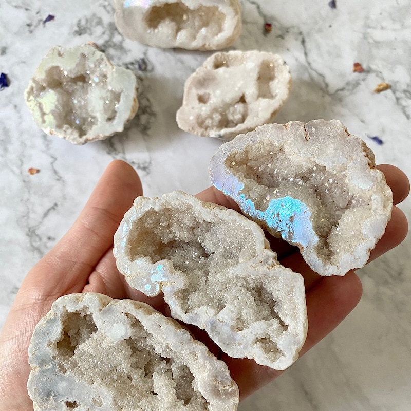 Angel Aura Geode - Etsy