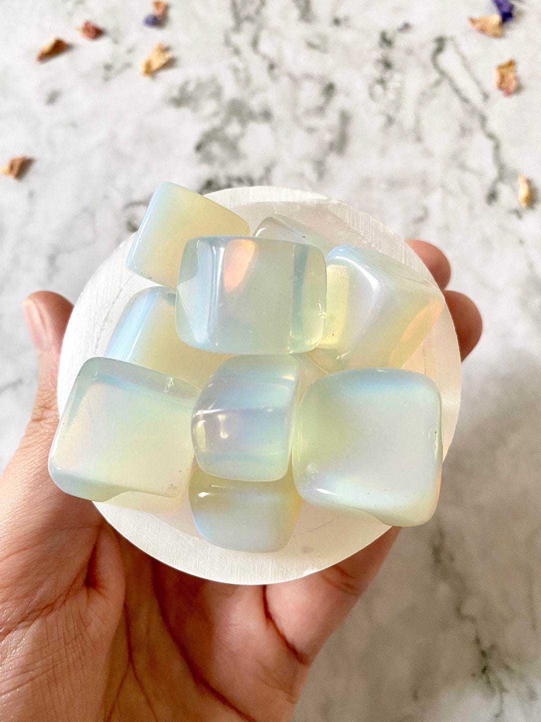 Opalite Cubes | Opalite Tumble Stones 15-20 Mm | Opalite Tumbled Stones | Opalite Crystals ...