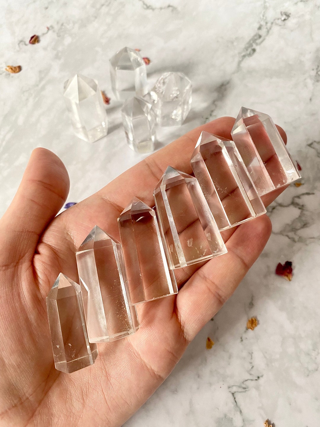 Small Clear Quartz Towers Clear Quartz Crystal Tower Clear Quartz ...