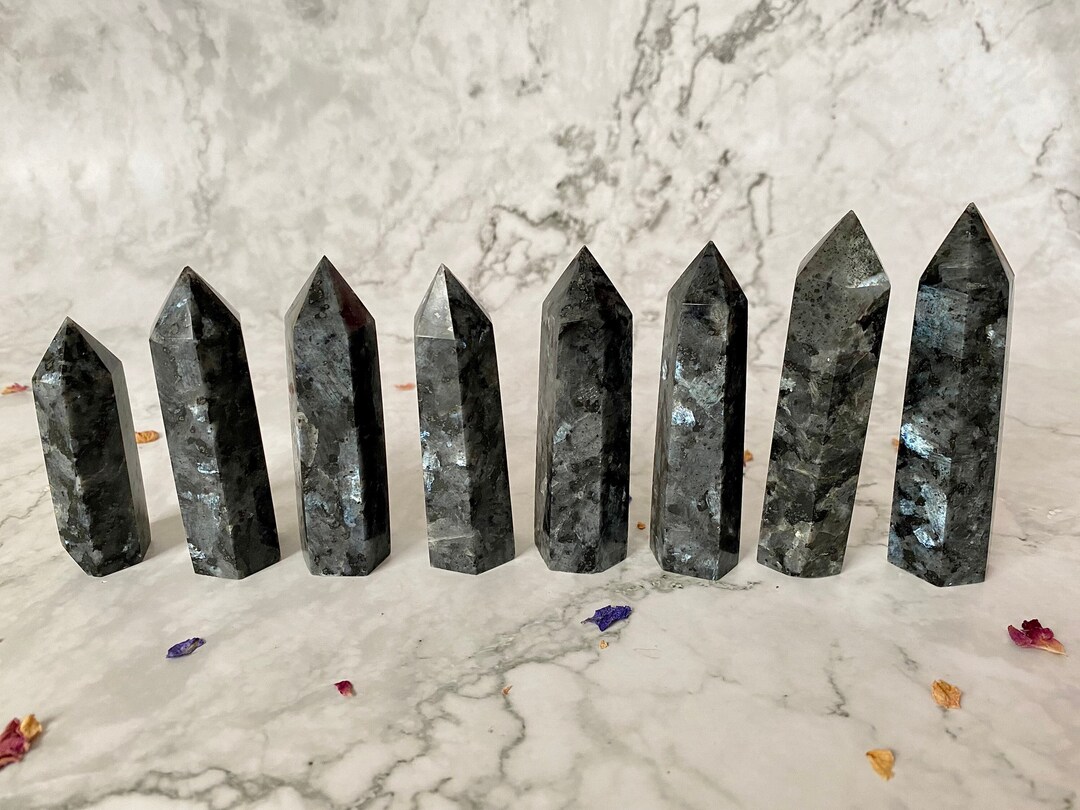 Flashy Larvikite Towers Larvikite Crystal Tower Larvikite Obelisk ...